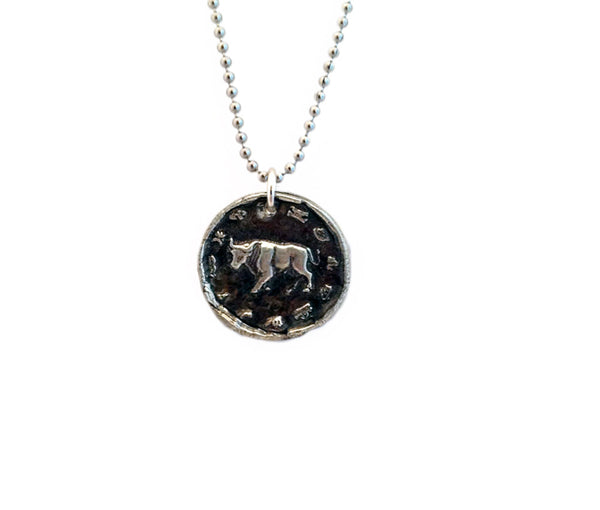 Taurus Zodiac Talisman - The Silver Acorn